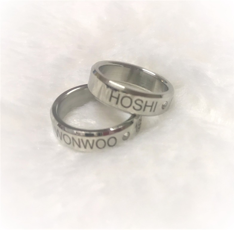 SEVENTEEN SVT HOSHI WONWOO RING, Hobbies & Toys, Collectibles ...