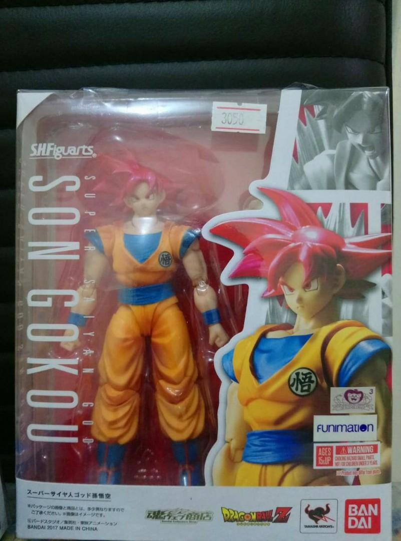 SHF Goku Super Saiyan God, Hobbies & Toys, Toys & Games on Carousell