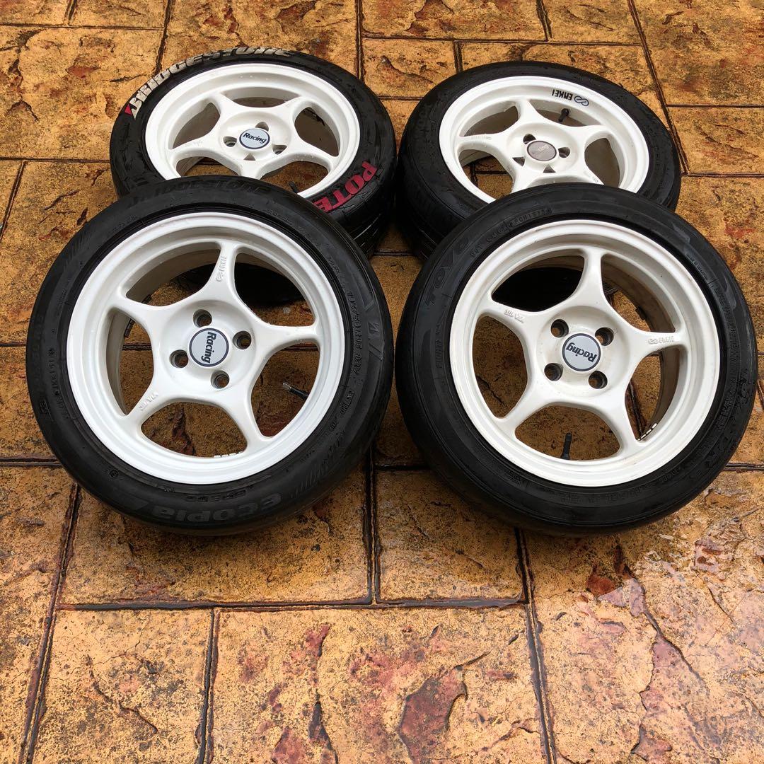 Sport Rim Enkei RPO1 15 siap tayar, Auto Accessories on Carousell
