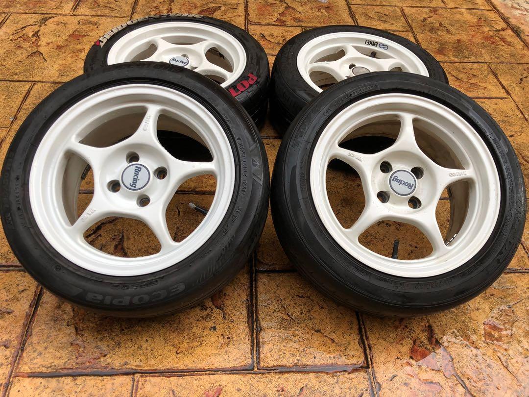 Sport Rim Enkei RPO1 15 siap tayar, Auto Accessories on Carousell