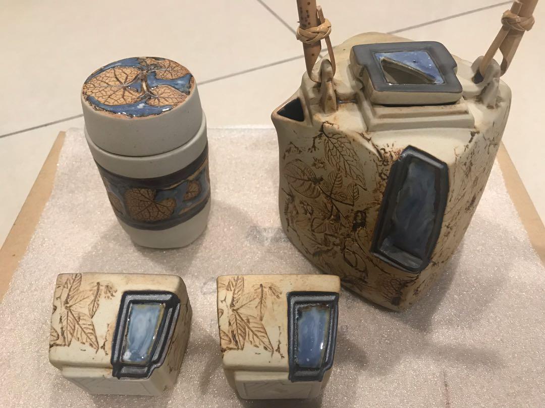 Tenmoku Pottery Tea Set, Hobbies & Toys, Stationery & Craft, Handmade ...