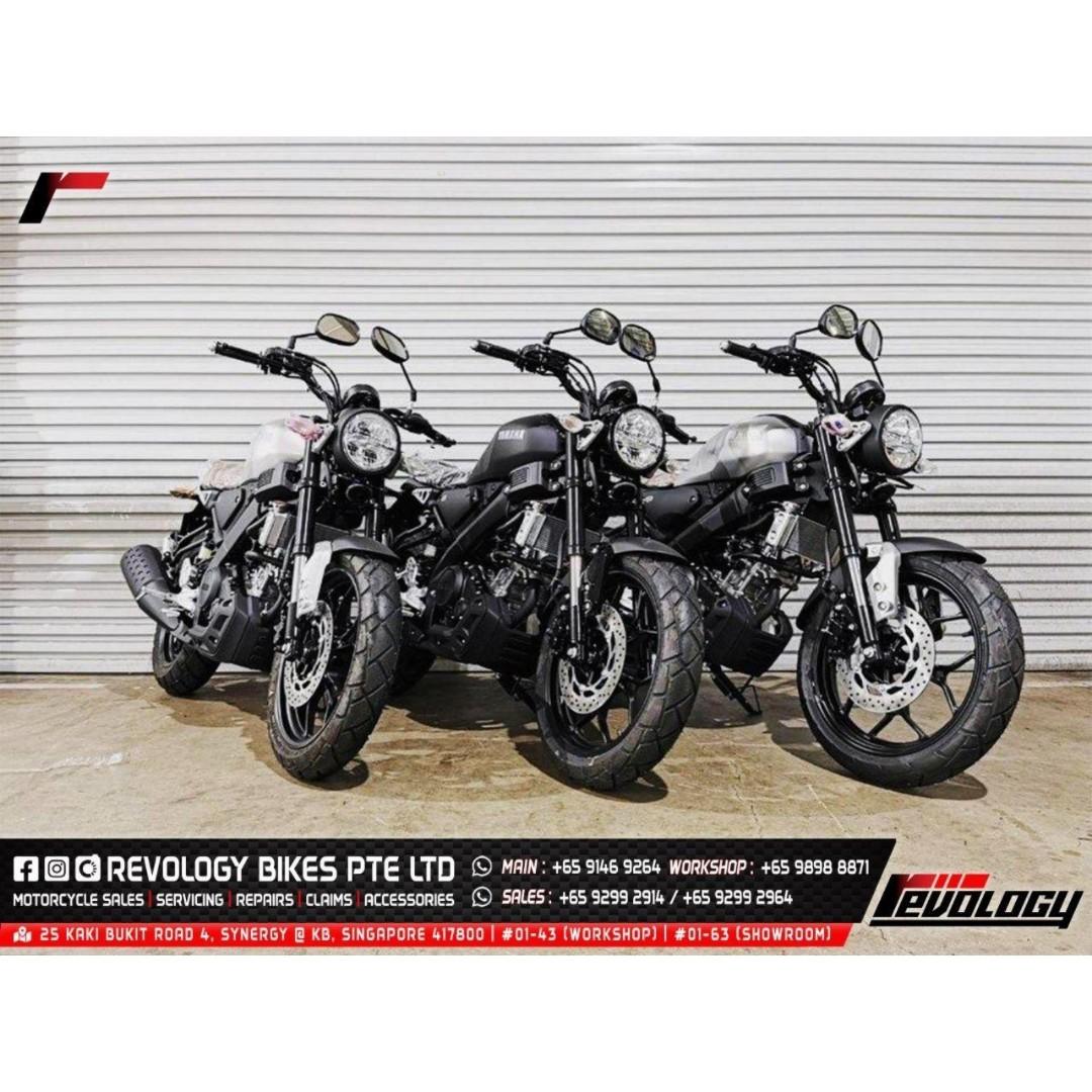 YAMAHA XSR155 XSR 155 SILVER/MATTE BLACK XSR 155, Motorcycles ...