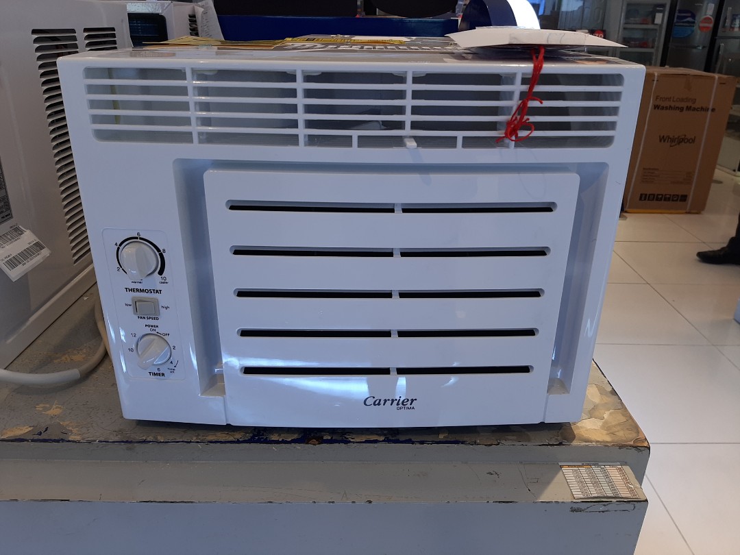 Carrier window type aircon optima green, TV & Home Appliances, Air ...