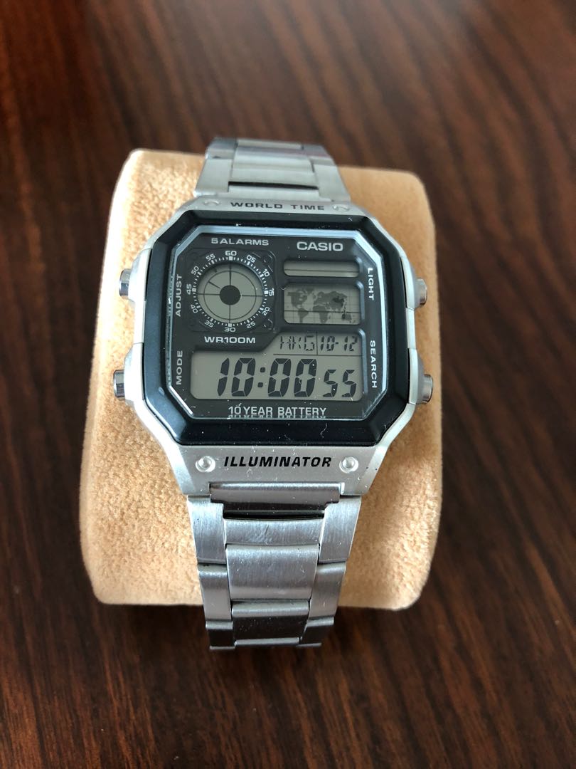 Casio World Time Digital watch, Men's Fashion, Watches & Accessories ...