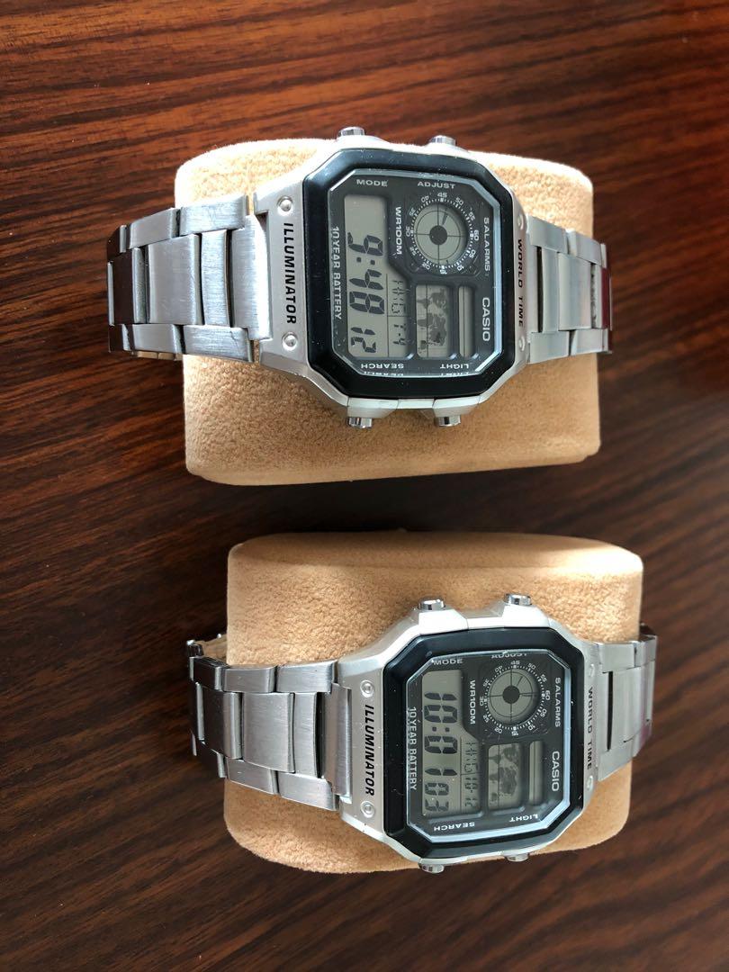 Casio World Time Digital watch, Men's Fashion, Watches & Accessories ...