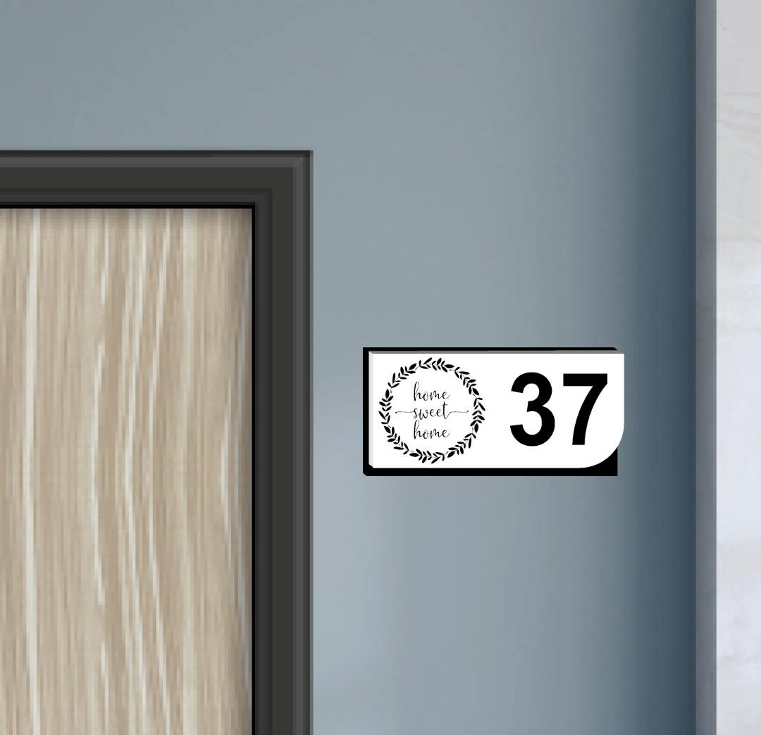 Creative unit number plate, Hobbies & Toys, Stationery & Craft ...