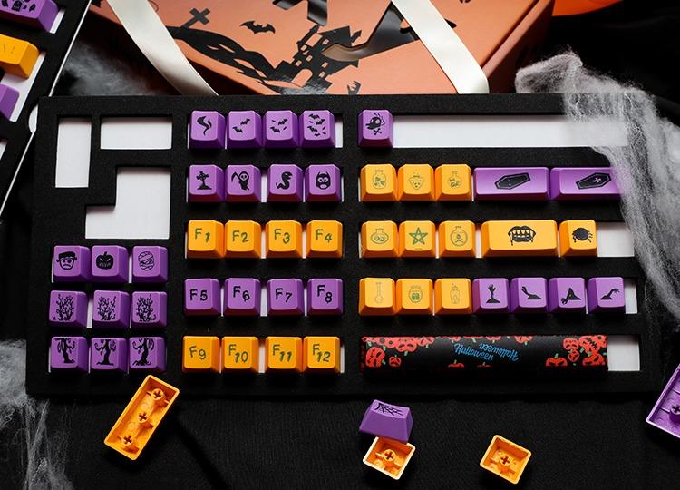 Ducky Halloween Theme PBT Keycaps, Computers & Tech, Parts & Accessories, Computer Keyboard on ...