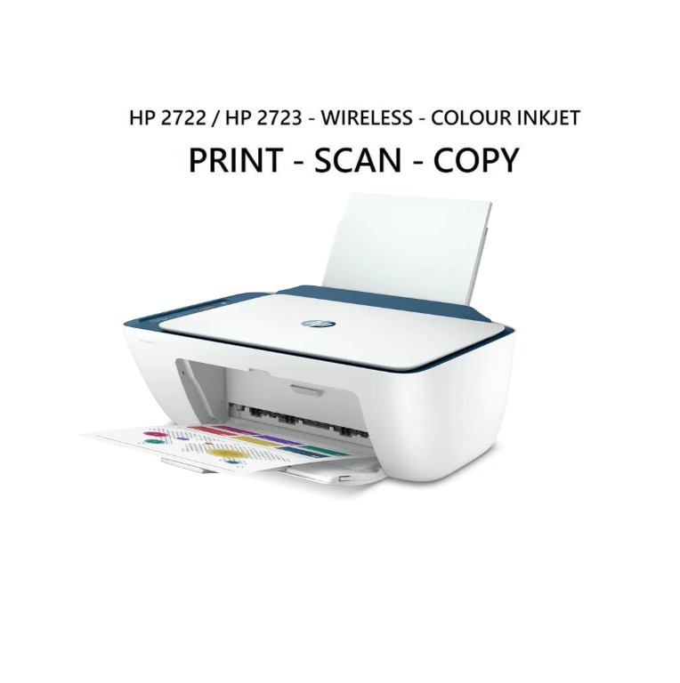 HP DeskJet 2723e 2723 / 2722e 2722 WIRELESS All-in-One Colour Printer ...