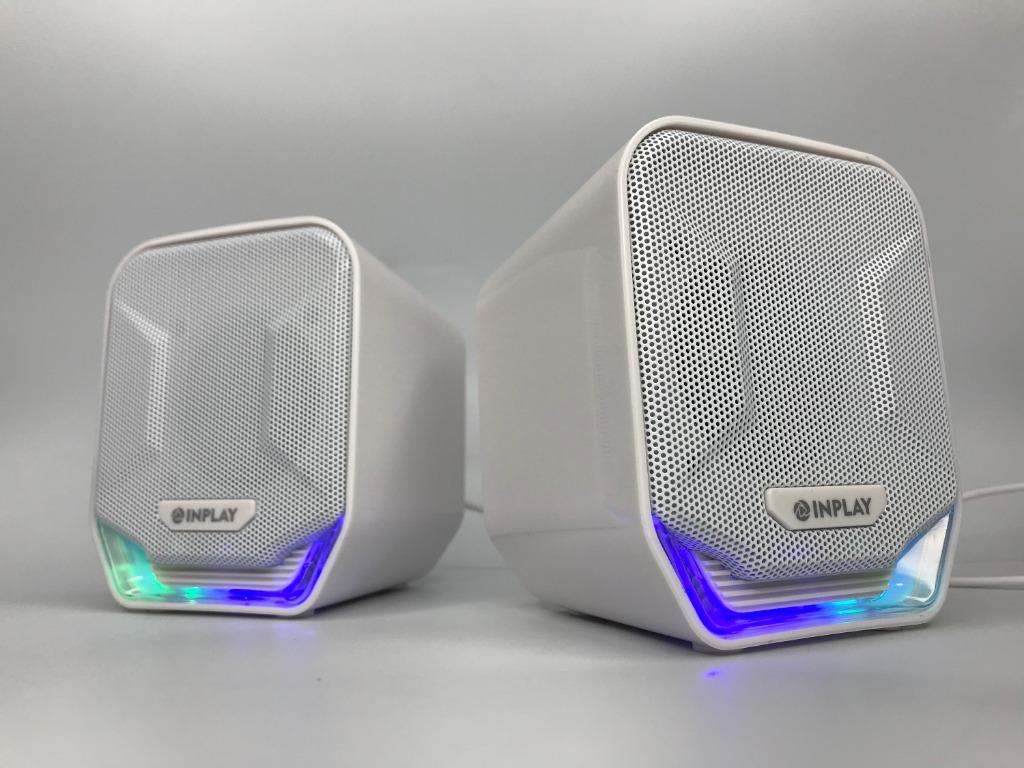 INPLAY (MS-003) RGB MOBILE GAMING & MUSIC SPEAKER, COLOR WHITE, Audio ...