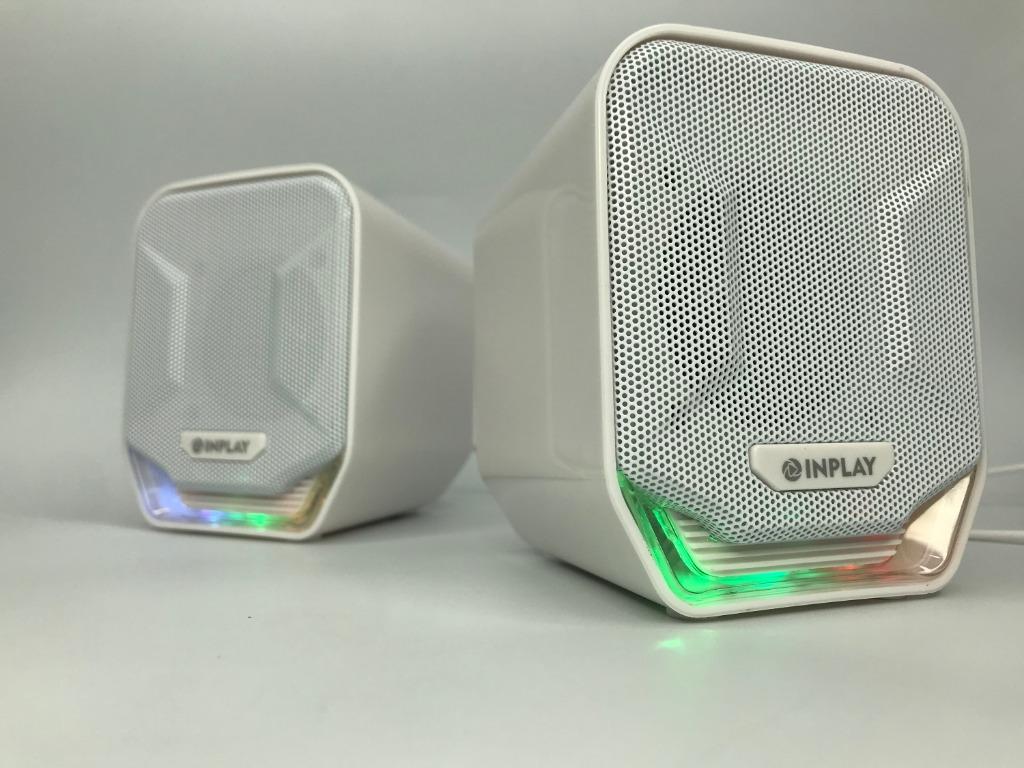 INPLAY (MS-003) RGB MOBILE GAMING & MUSIC SPEAKER, COLOR WHITE, Audio ...