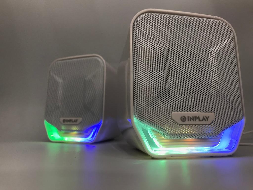 INPLAY (MS-003) RGB MOBILE GAMING & MUSIC SPEAKER, COLOR WHITE, Audio ...