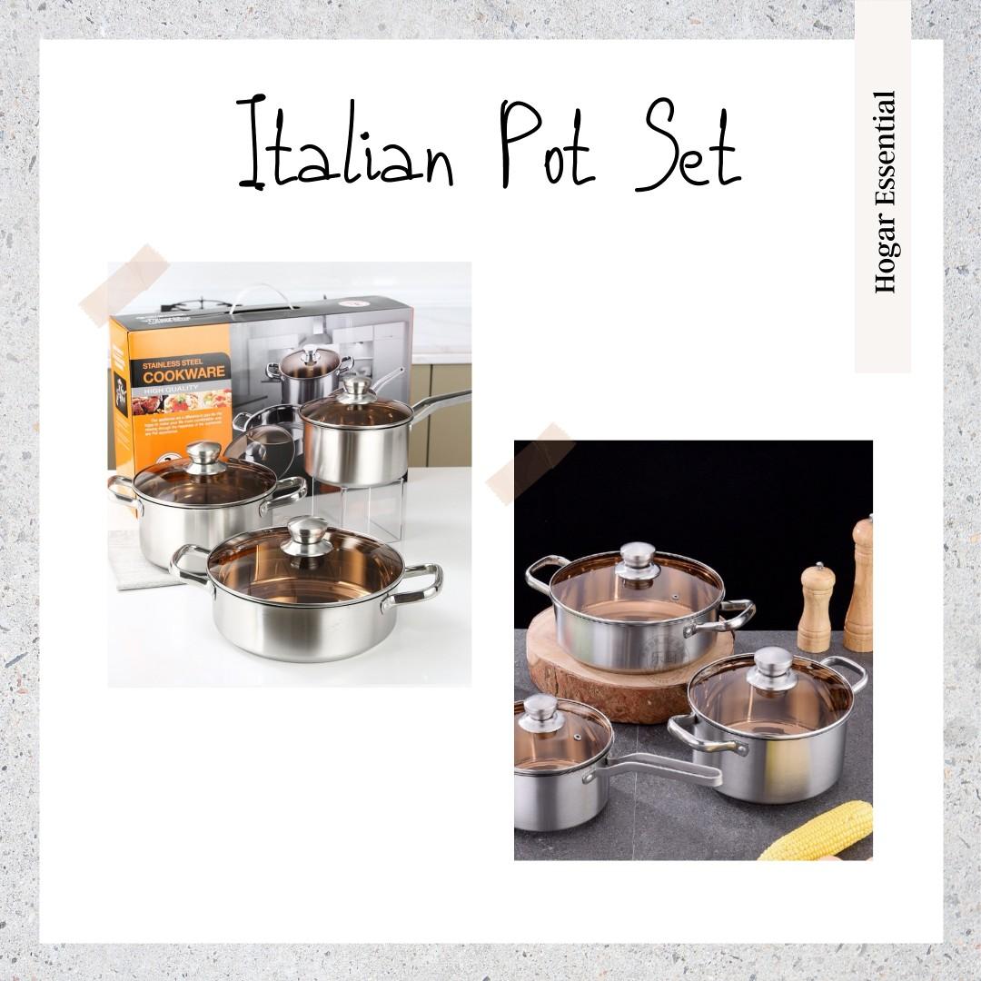 Italian Pot set, Furniture & Home Living, Kitchenware & Tableware ...
