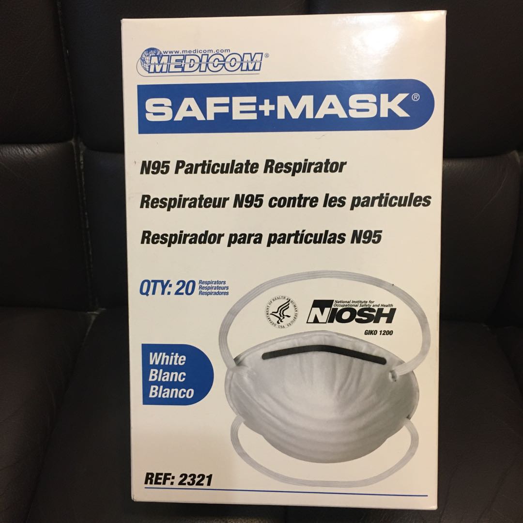 理的Medicom N95 口罩原盒(10個）, 健康及營養食用品, 口罩、面罩 - Carousell