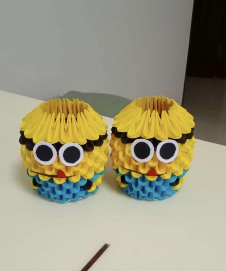 Minion Origami, Hobbies & Toys, Stationery & Craft, Stationery & School ...