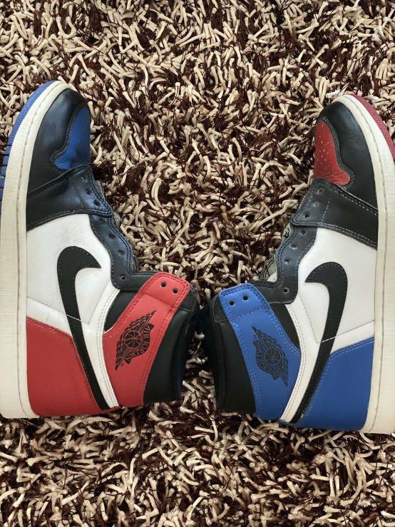 Nike Air Jordan 1 top three, Fesyen Pria, Sepatu , Sneakers di Carousell