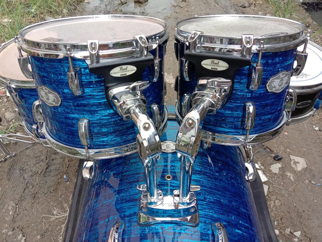 Pearl Vision VSX Strata Blue (with Yamaha Stage Custom Snare)), Hobbies ...