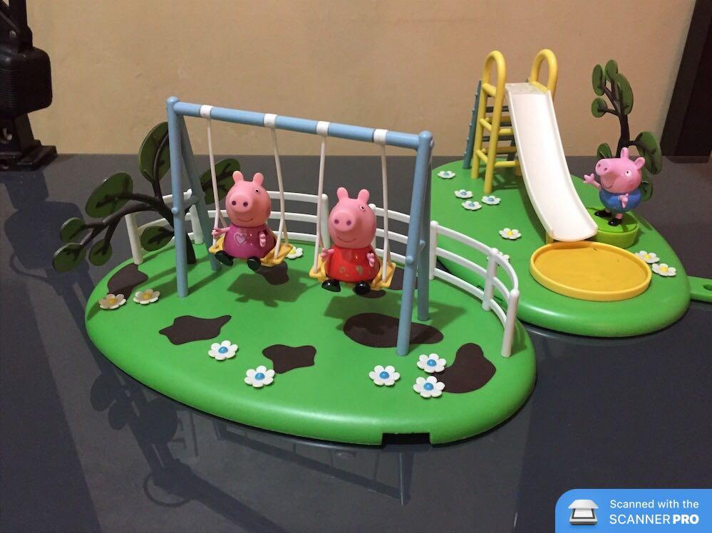 Peppa Pig playground toy set, Hobbies & Toys, Toys & Games on Carousell