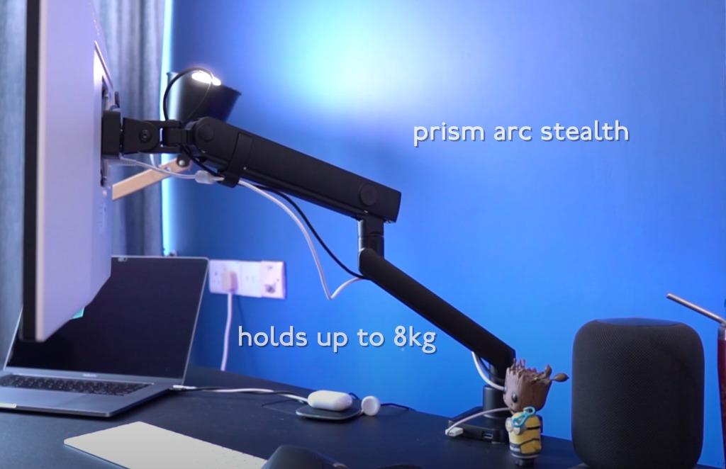 Prism Arc Stealth Monitor Arm (Single), Computers & Tech, Parts ...