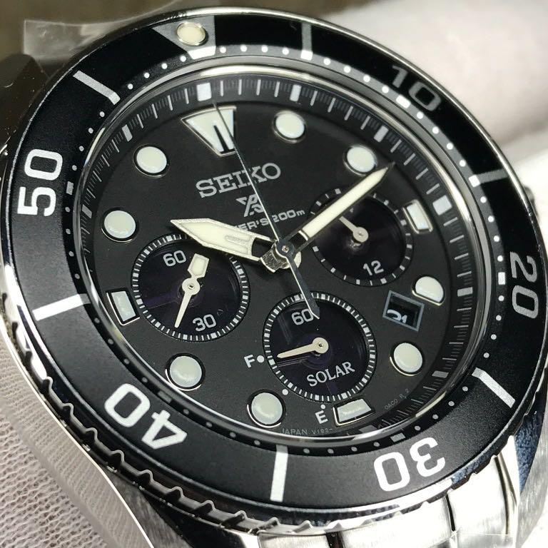 Seiko Prospex SSC757J1 Made in Japan Sumo Solar Air Diver's Chronograph ...