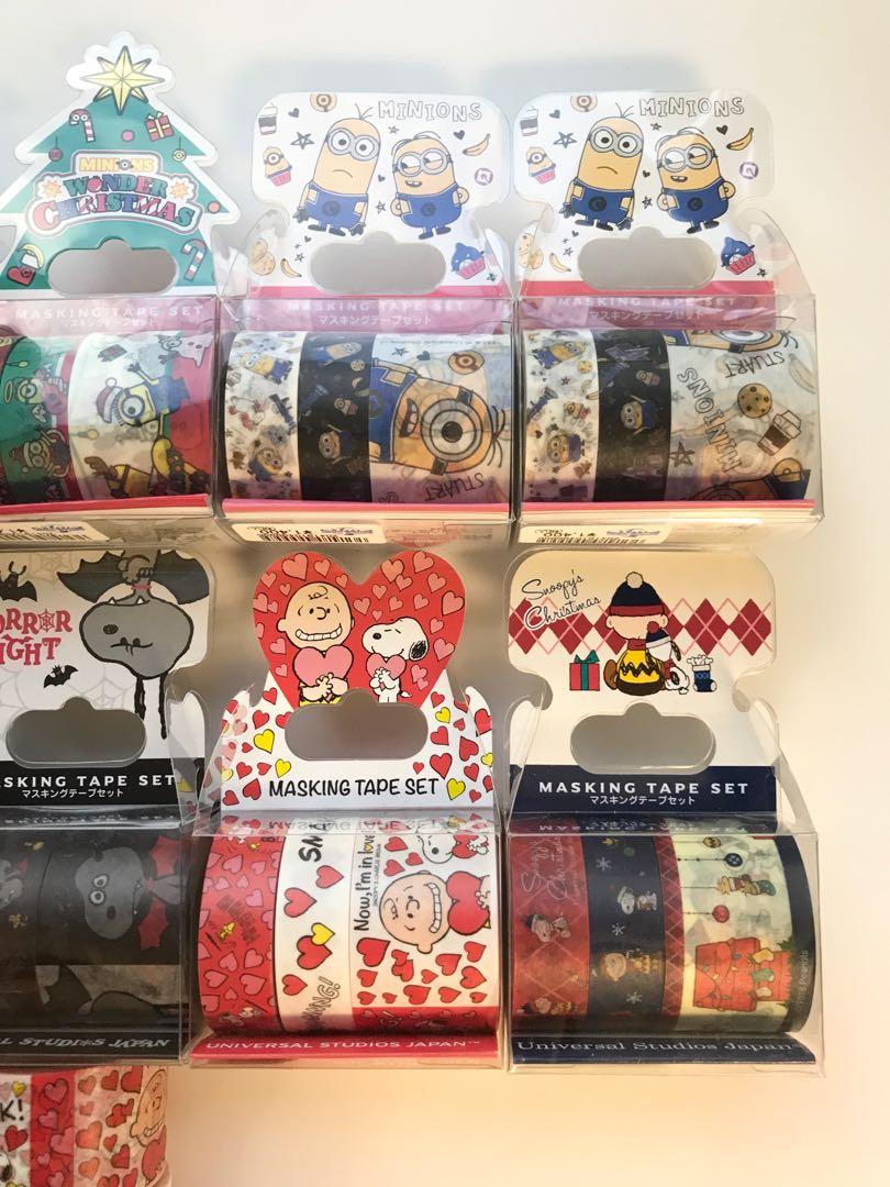 日本 USJ masking tape (Minions, Hello Kitty, Snoopy, Sesame Street), 興趣及 ...