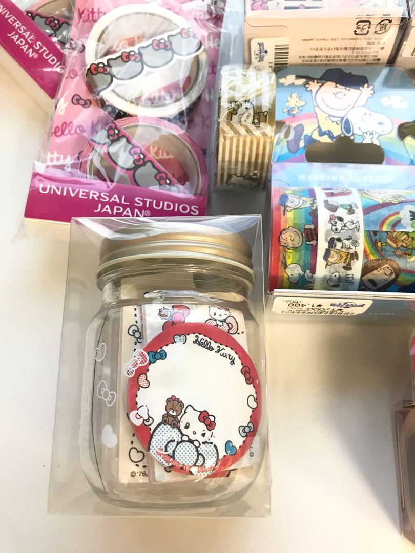 日本 USJ masking tape (Minions, Hello Kitty, Snoopy, Sesame Street), 興趣及 ...