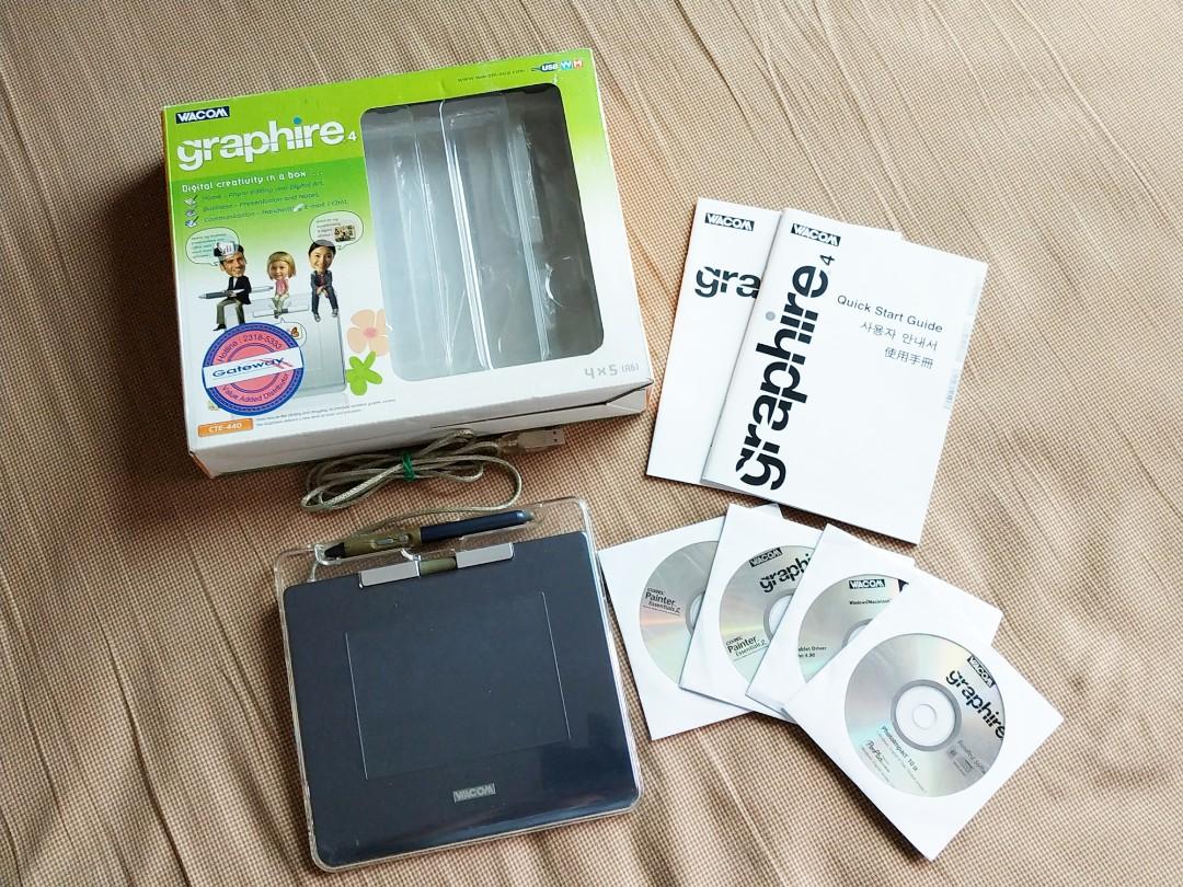 WACOM Graphire 4 數位繪圖板 CTE-440 4 x 5 功能正常 手繪板 手寫板, 電腦＆科技, 手提電腦 - Carousell