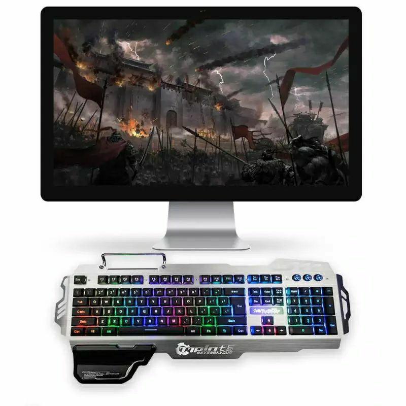 WOLFBLAZE - USB Colour Backlight Gaming Keyboard with Phone Stand ...