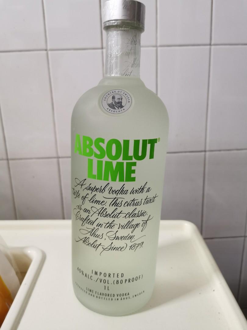Absolut Vodka Lime, Food & Drinks, Alcoholic Beverages on Carousell