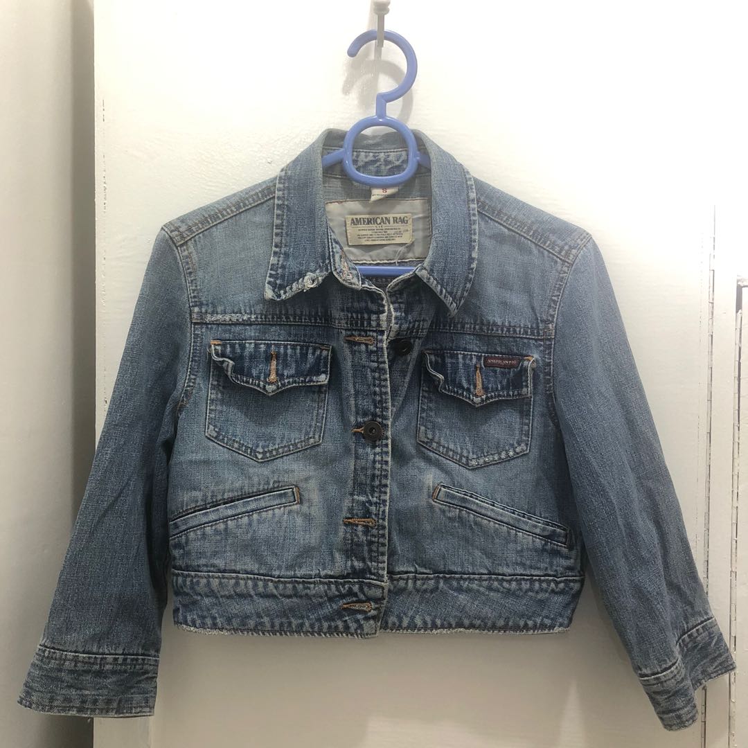 American Rag crop denim jacket, Women's Fashion, Coats, Jackets and ...