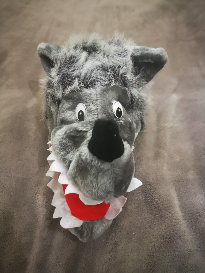 Big bad wolf head costume, Babies & Kids, Babies & Kids Fashion on ...