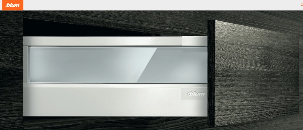 Blum Tandembox Inner Drawer i4 with Single Gallery Aluminium Grey 30kg ...