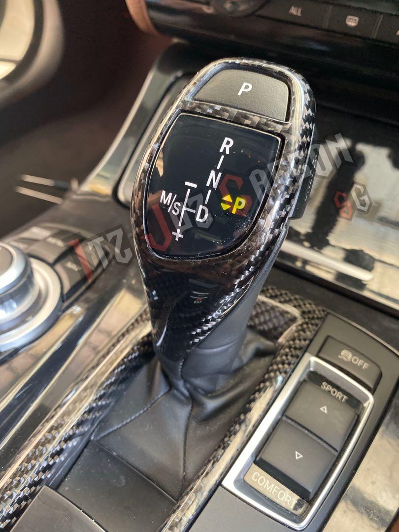 BMW F10 Carbon fibre Gear knob & shifter trim, Car Accessories ...