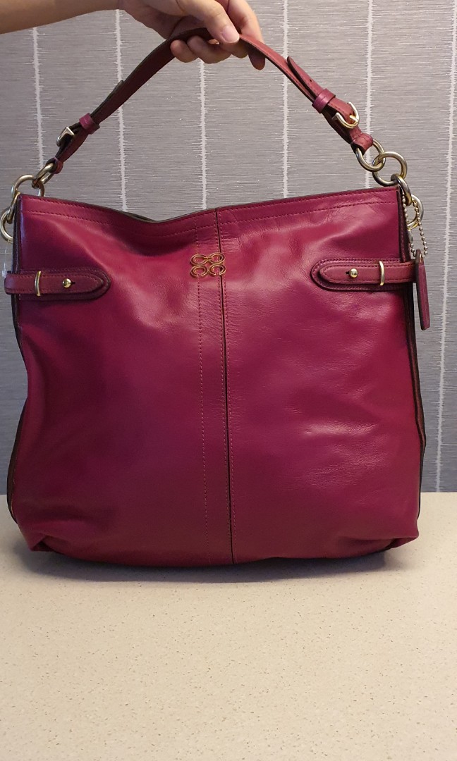 Coach Collette Leather Hobo, Women's Fashion, Bags & Wallets, Tote Bags ...