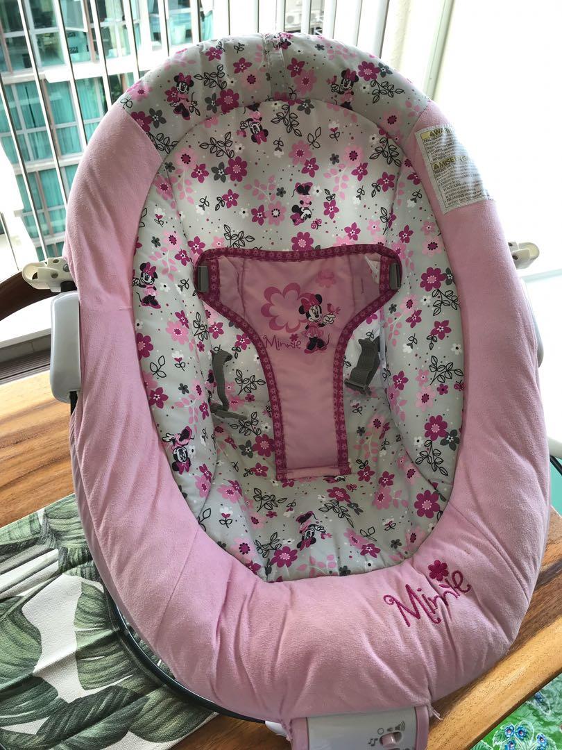 Disney Baby Minnie Mouse Rocker with Songs Music Soothing Vibration ...