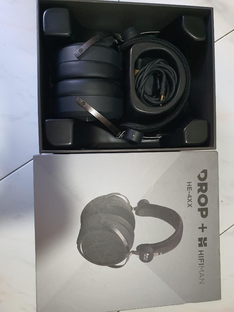 Drop + Hifiman HE-4XX (HE4XX) Planar Magnetic Headphones, Audio ...