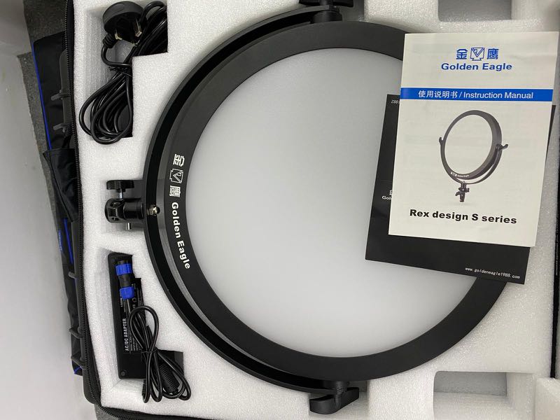 Golden Eagle Led bi-colour 雙色溫 金鷹 Ring light, 攝影器材, 攝影配件, 燈光及Studio設備 ...