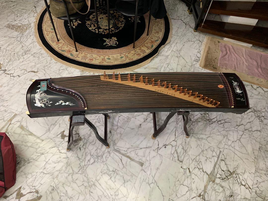 1.65m Guzheng with accessories including bag and stand, Hobbies & Toys ...