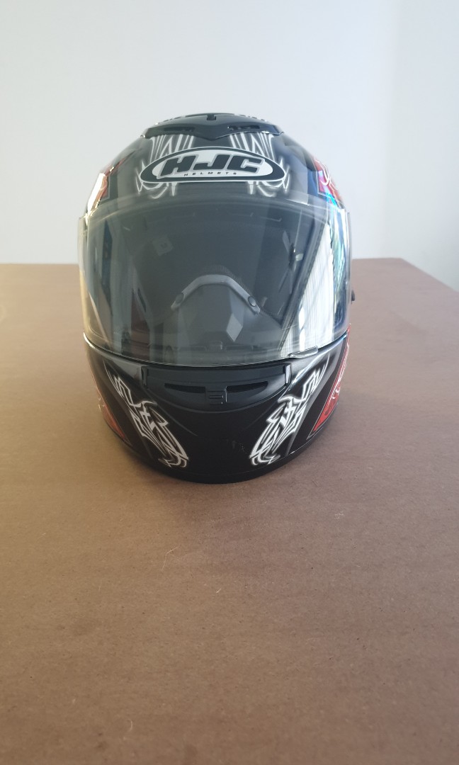 Hjc Full face helmet, Motorcycles, Motorcycle Apparel on Carousell