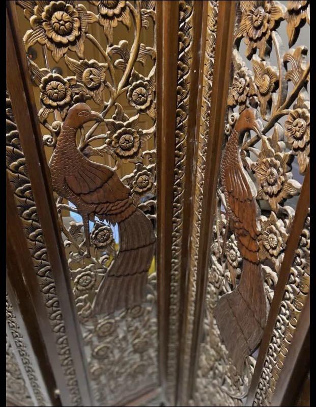 1983 Indonesian Teak Wood Room Divider/ Partition, Furniture & Home ...