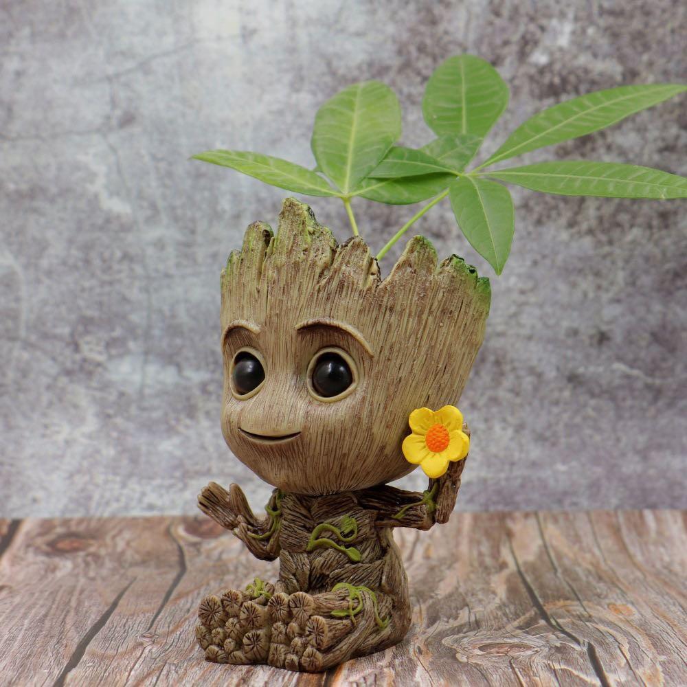 Marvel Groot Flower Pot toy car display, Furniture & Home Living, Home ...