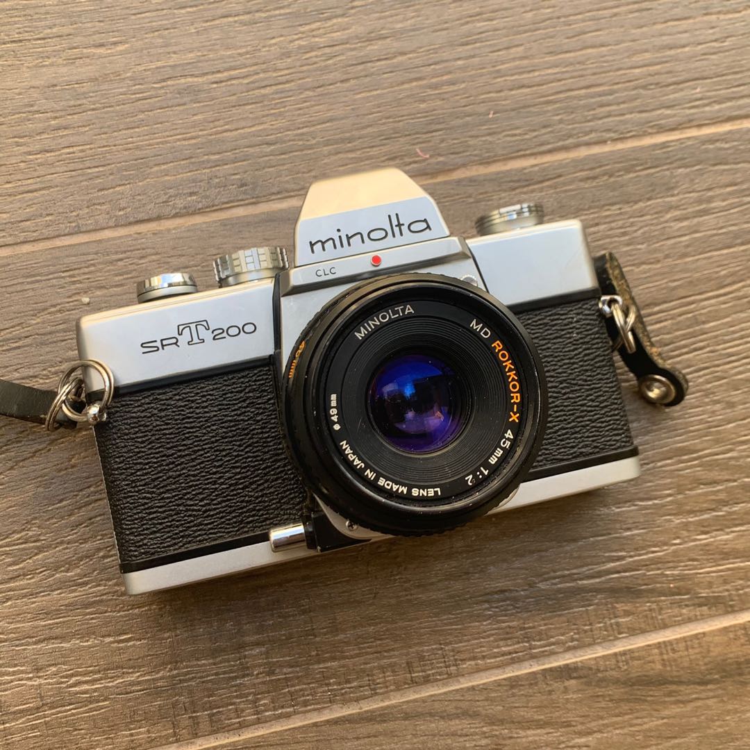 Minolta SRT 200 with Rokkor 45mm f/2 [35mm Film Camera], Photography ...