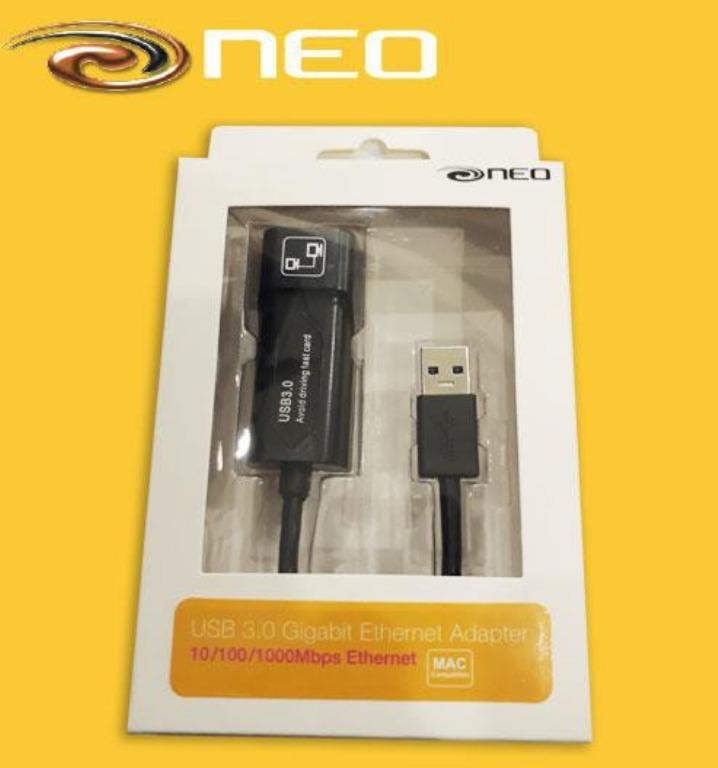 NEO USB2. 0. 0Gigabit Ethernet Adapter 10/100/1000Mbps Ethernet PC MAC ...