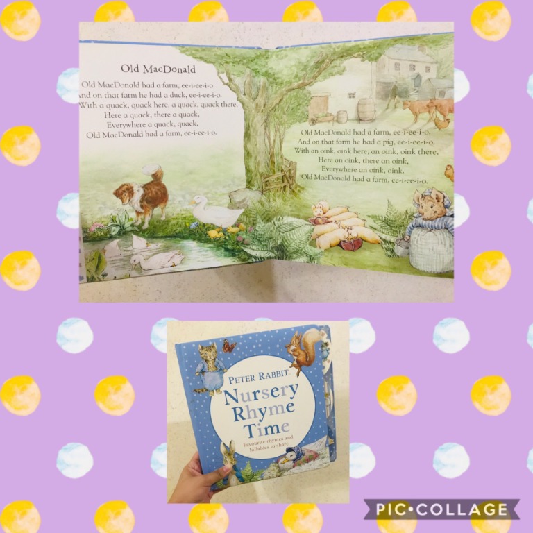 PETER RABBIT NURSERY RHYMES BOARDBOOK, Hobbies & Toys, Books ...