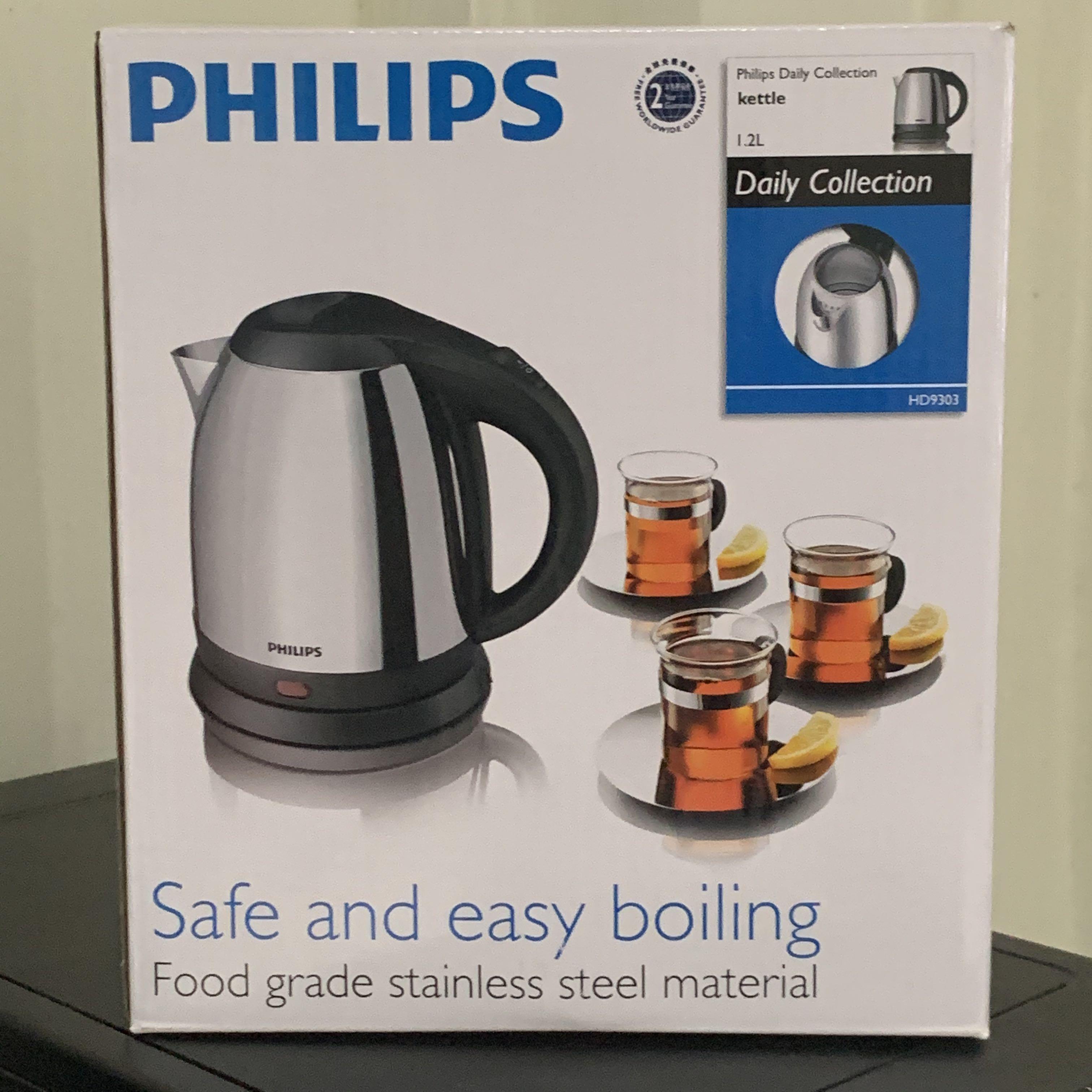 PHILIPS HD9303 Daily Collection Kettle 1.2L, TV & Home Appliances ...