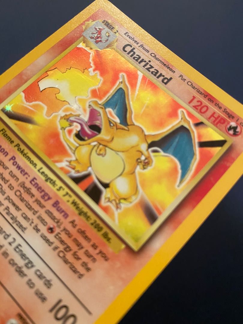 Pokemon TCG Base Set Charizard 4/102, Toys & Games, Others on Carousell