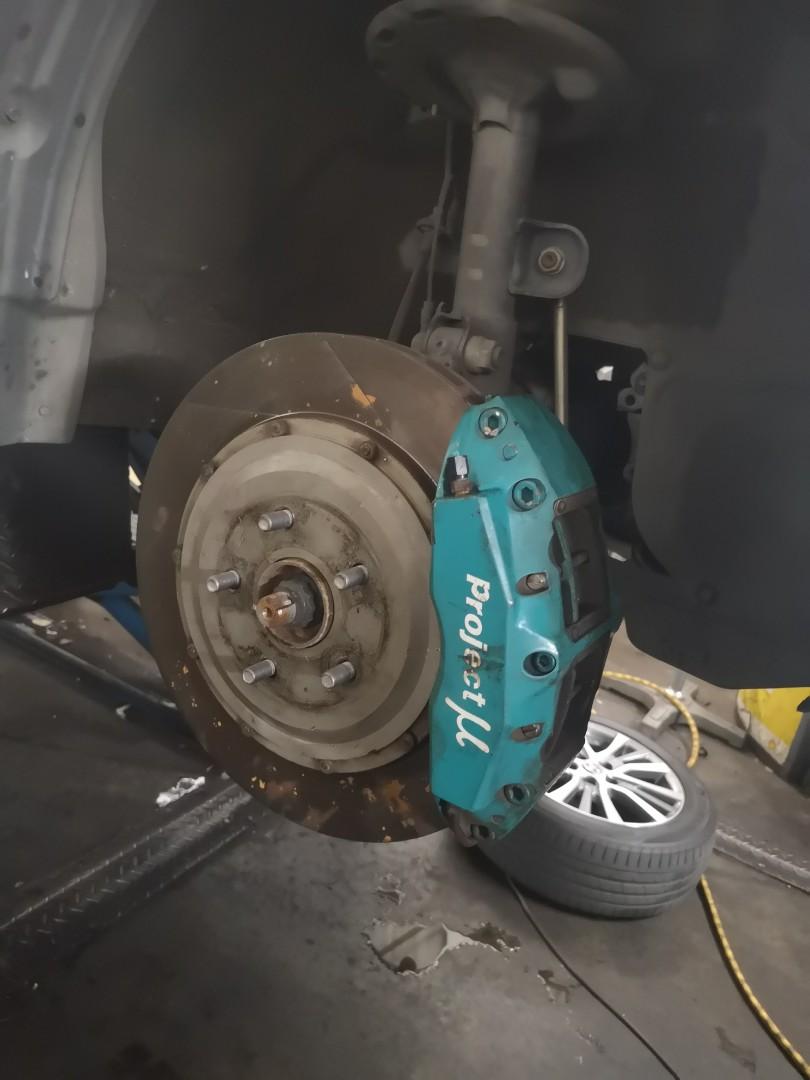 Project mu racing caliper forged sports 4pistons x 4pad for toyota ACR ...