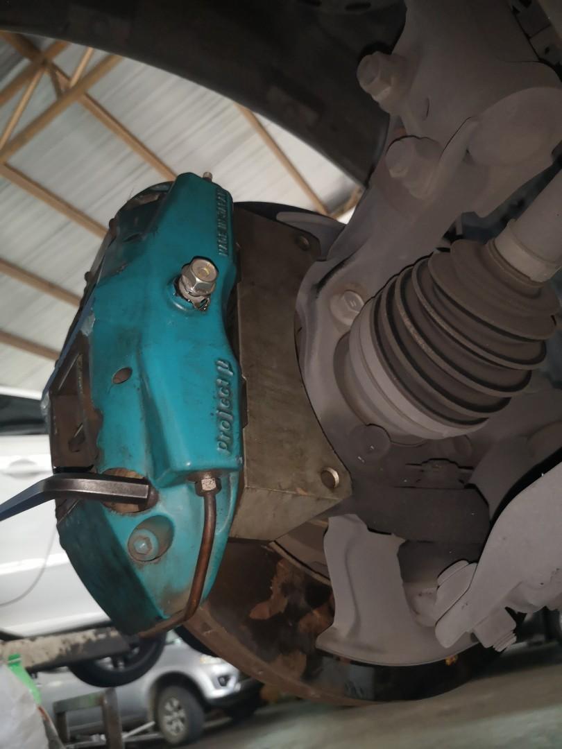 Project mu racing caliper forged sports 4pistons x 4pad for toyota ACR ...