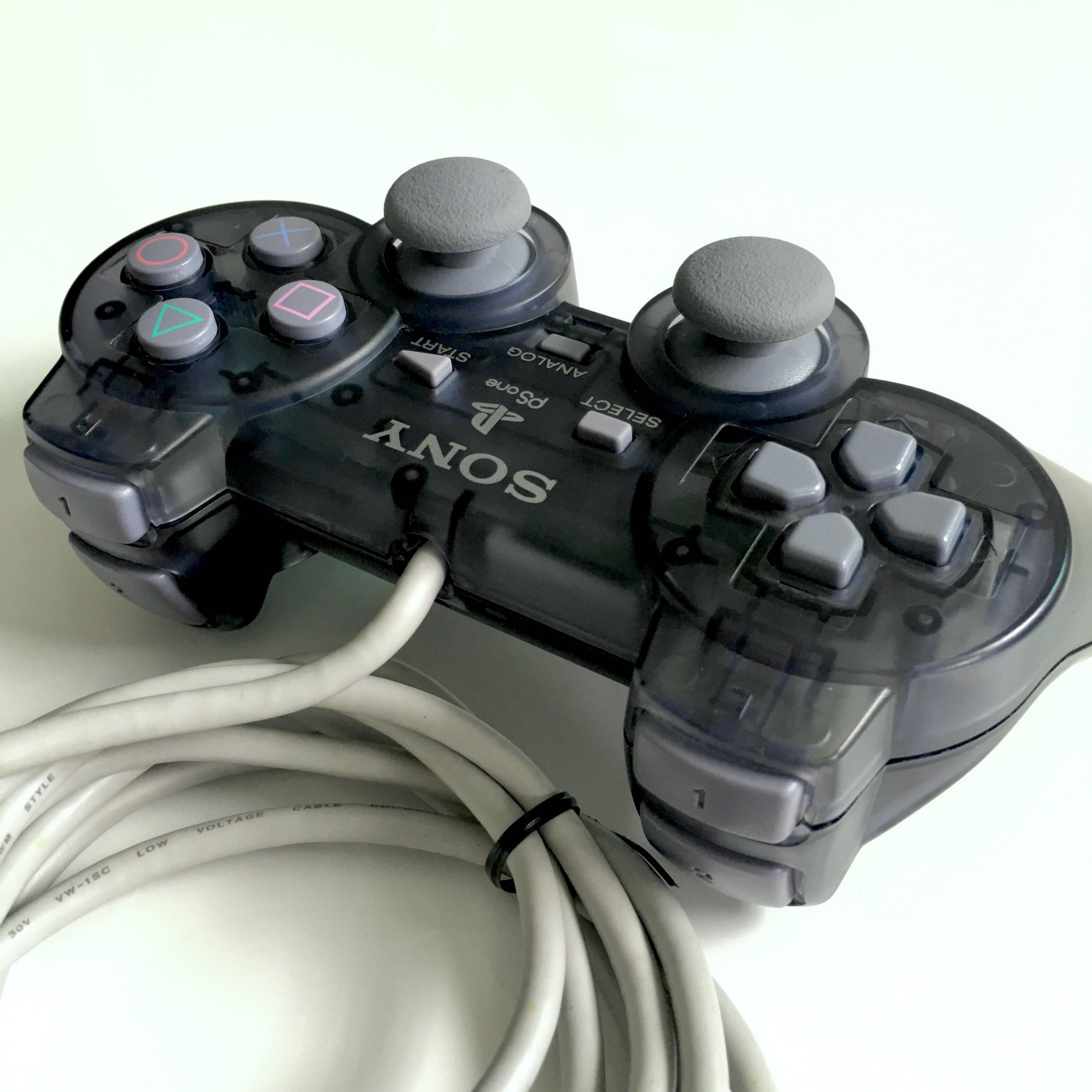 PSONE Controller (Transparent black), Video Gaming, Gaming Accessories ...