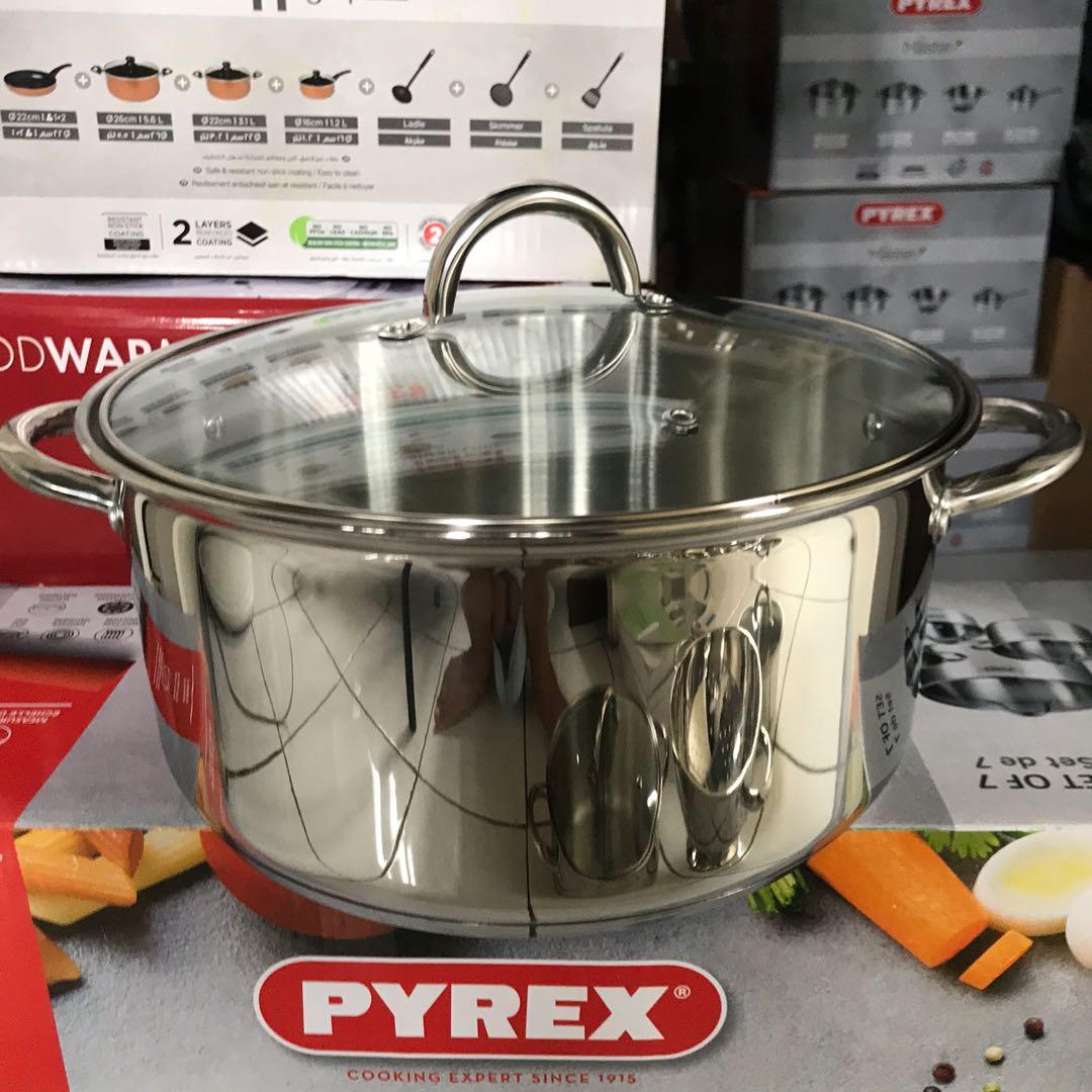 Pyrex Cookware (Set of 7), Furniture & Home Living, Kitchenware ...