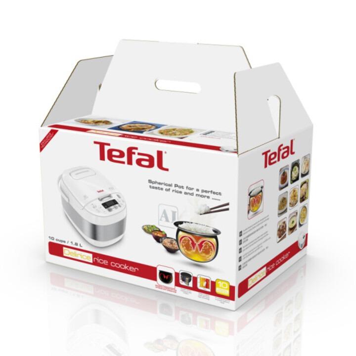 TEFAL RK7521 Delirice Fuzzy Logic Spherical Pot Rice Cooker 1.8L, TV ...